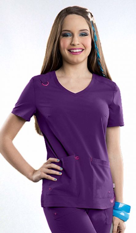 smitten scrubs by landau Smitten S101004 Rumor V-Neck Top